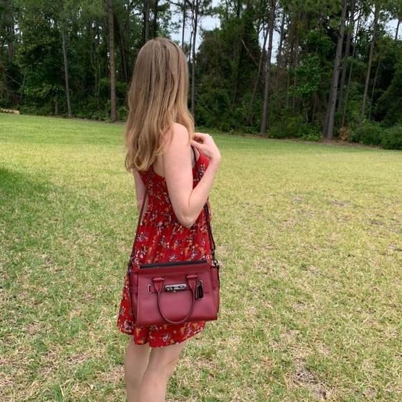 Coach | Bags | Coach Swagger 27 Cherry | Poshmark